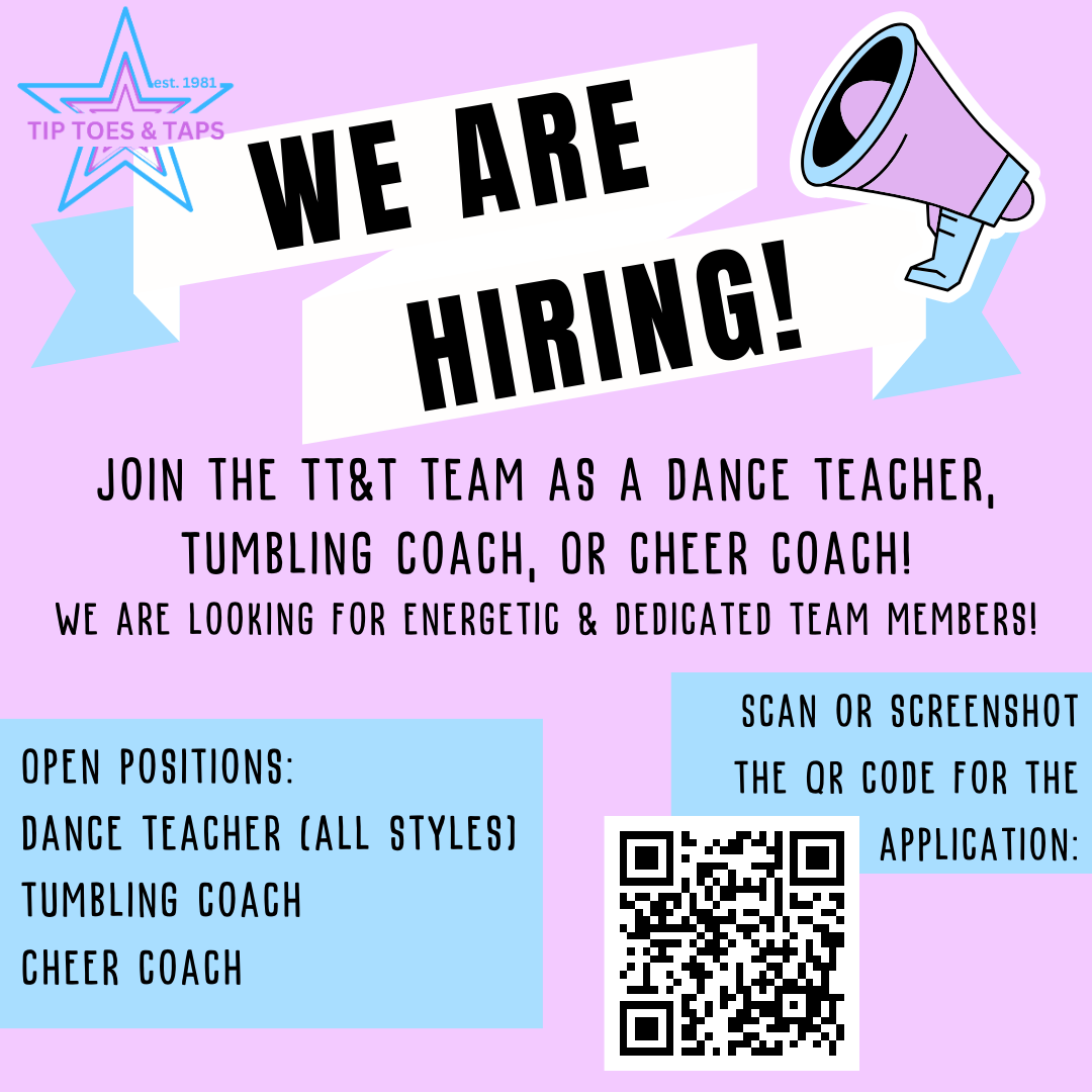 Contact Us/Join Our Team - Tip Toes and Taps